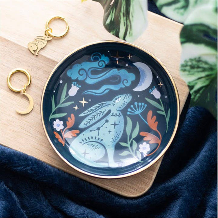 Mystical Midnight Hare Trinket Dish – Skinny Pig Interiors